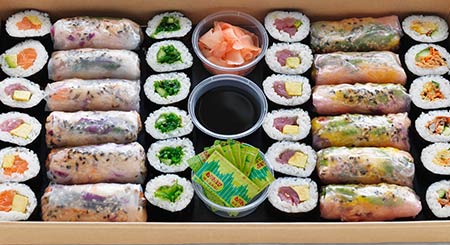 Sushi and Rice Paper Rolls